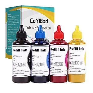 CoYlBod Dye Sublimation Ink Heat Transfer Ink Inkjet Printers Ink Cartridge CISS for C88 C88 + WF-7710 WF-7720 ET-2800 ET-2803 ET-2720 WF-7210 WF-7610 WF-7620 WF-3640 WF-2750 ET-2760 ET-4700 ET-15000
