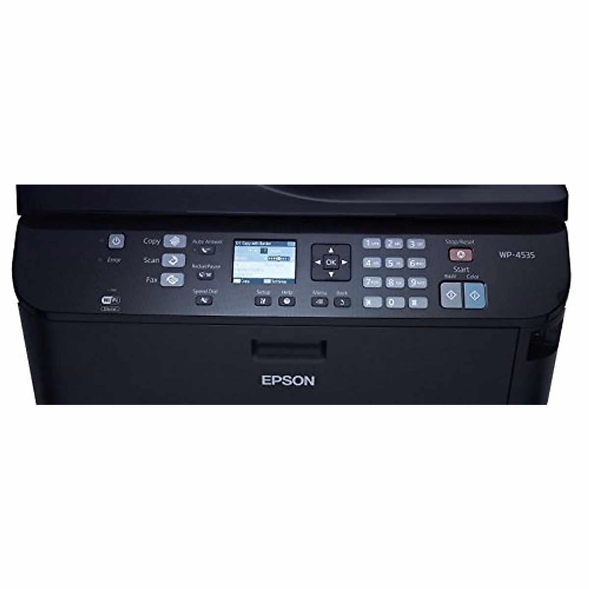 Epson WorkForce Pro WP-4530 Wireless All-in-One Color Inkjet Printer, Copier, Scanner, Fax, iOS/Tablet/Smartphone/AirPrint Compatible (C11CB33201)