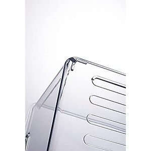 Elysolpluv Acrylic Storage Box 3 Pieces (Large, Medium And Small), Grocery Storage Box With Handle, Suitable For Refrigerator, Kitchen And Countertop Storage. (Clear)