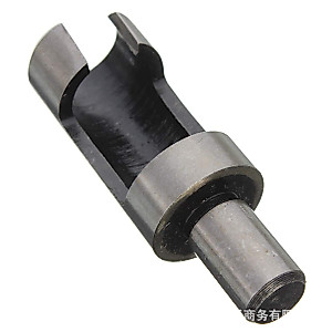 CAIDU 8pcs Wood Plug Cutter Cutting Tool Drill Bit Set Straight and Tapered Taper 5/8" 1/2" 3/8" 1/4" Woodworking Cork Drill Bit Knife