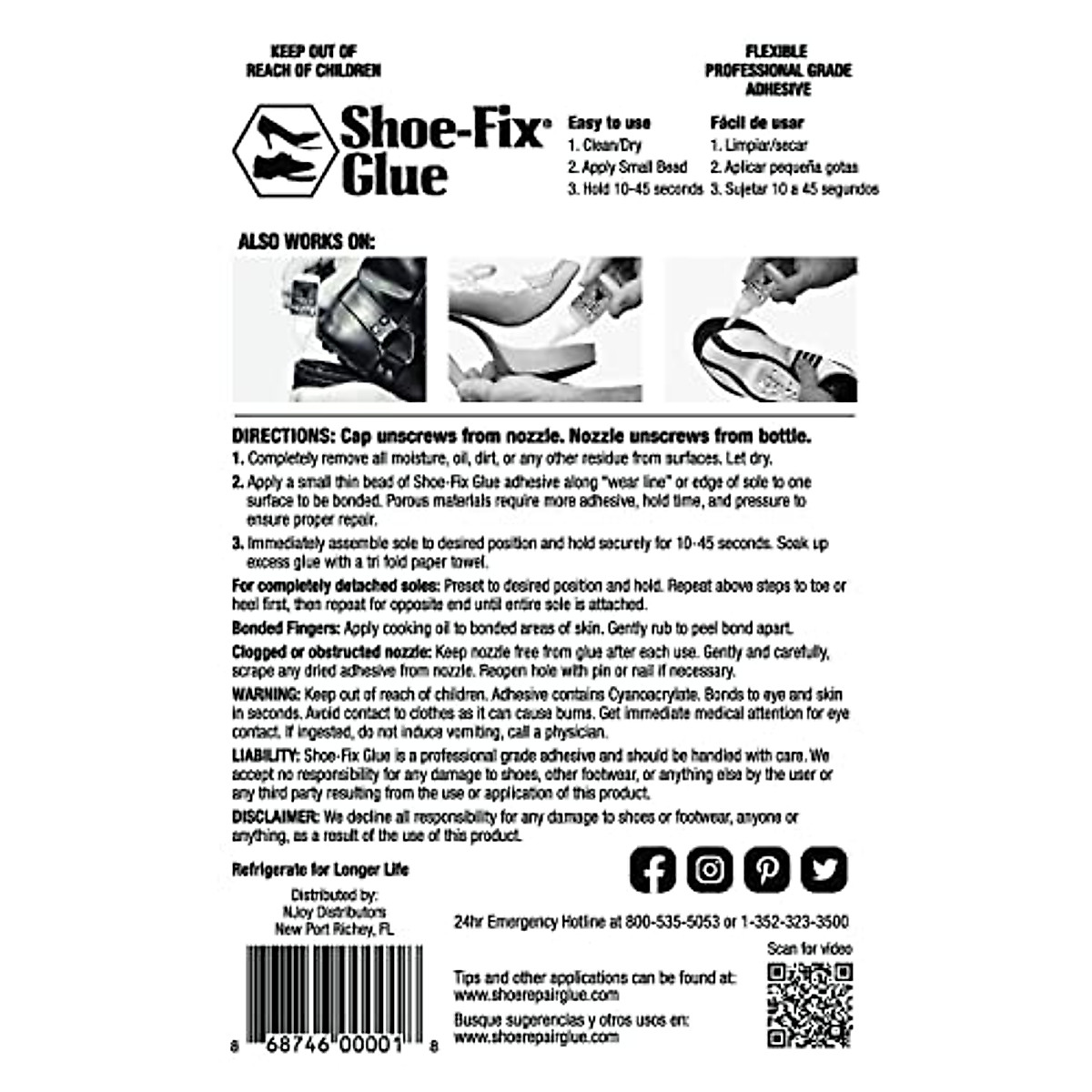 Shoe-Fix Shoe Glue: Instant Professional Grade Shoe Repair Glue (1)