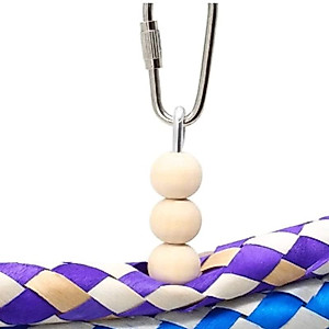 Hypeety Parrot Nibbling Toy Bird Toy Colorful Braided String