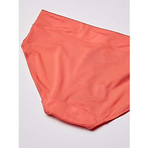 Warner's Women's Blissful Benefits No Muffin 3 Pack Hipster Panties, Sugar Coral/White/Peach Glow, 3XL