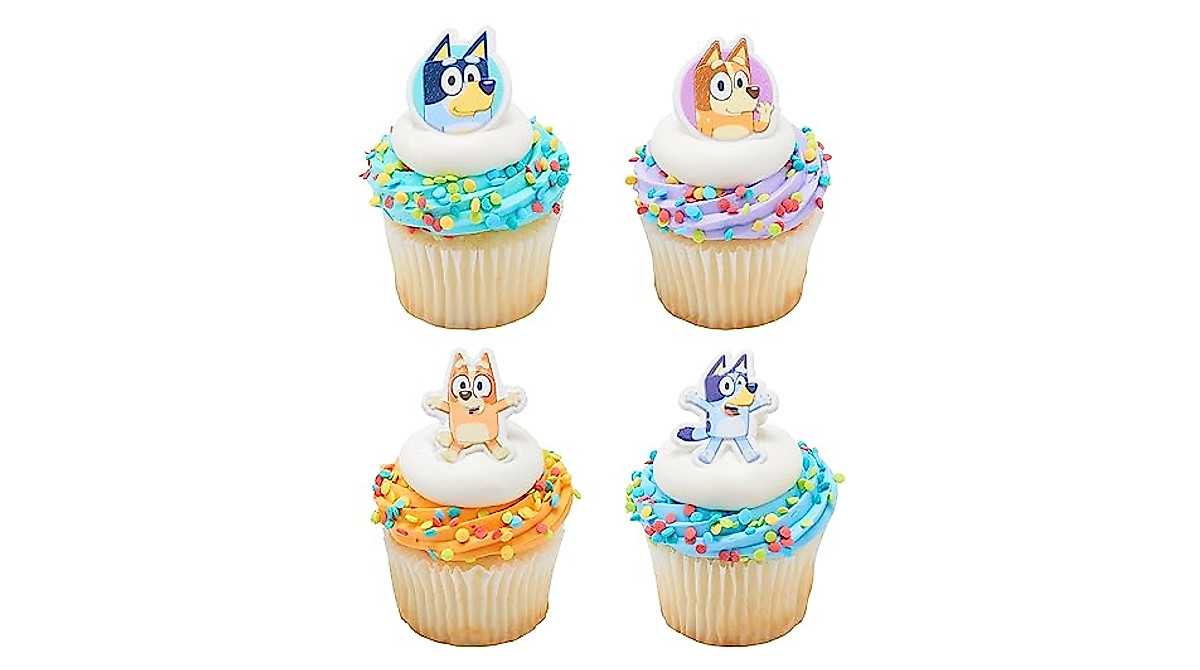 DecoPac Bluey Cupcake Rings – Fun Birthday Decoration