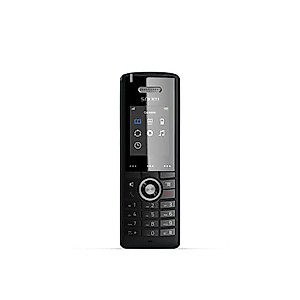 Snom M65 Professional DECT-Mobilteil (250 Stunden Standby, 2 Zoll 176 x 220 Pixel TFT, SW OTA-Upgrade, Vibrationsalarm, Gürtelclip, beleuchtete Tastatur), Schwarz, 00003969