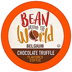 BEAN AROUND THE WORLD Flavored Coffee Compatible With 2.0 Keurig K Cup Brewers, Variety Pack, 40 Count