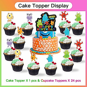 N05280-DXQ-MonsterBash Monster Bash Birthday Party Supplies Decorations Cake Topper Balloons Favors Backdrop Banner Decor