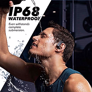 Anker Soundcore Spirit X2, True Wireless Earbuds, Body-Moving Bass, IP68 Sweatproof, 36H Playtime, Fast Charge, Secure Earhooks, Bluetooth 5, CVC 8.0 Clear Calls, Sports Earphones for Gym (Renewed)