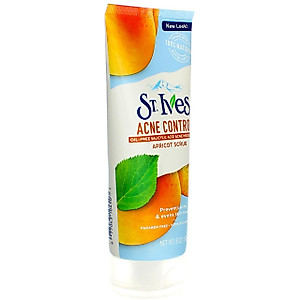 St. Ives Naturally Clear Apricot Scrub, Blemish Control 6 oz (Pack of 2)