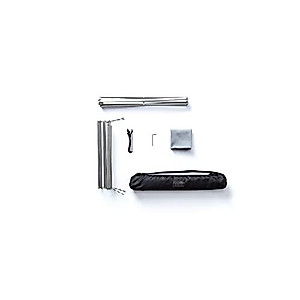 Wolf and Grizzly Grill Edition Kit | Camping Grill for Backpacking, Camping and Bushcraft | The Perfect Compact, Folding Grill for Your Next Adventure | Camping Grill Grate Over Fire/Campfire Grill