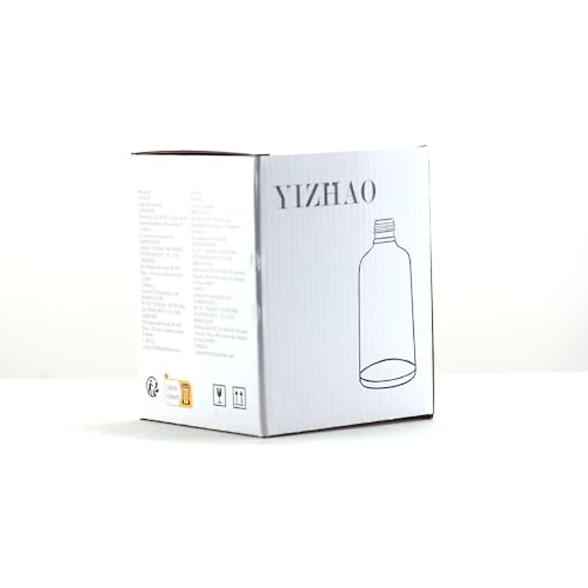 YIZHAO Black Glass Dropper Bottle 4oz, Tincture Bottles with Glass Dropper, for Essential Oils, Aromatherapy, Cosmetic, Laboratory, Pharmacy, Liquids, Travel –4 Pcs