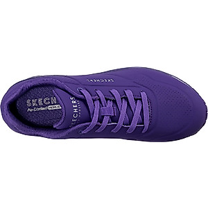 Skechers Women's Uno-Night Shades Sneaker, Purple, 8.5 Wide