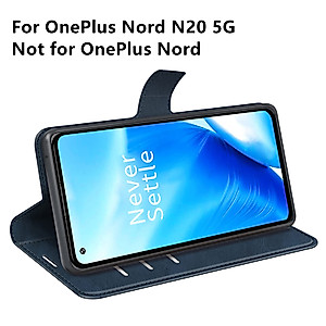 Kezaizhe Flip Case for OnePlus Nord N20 5G Wallet PU Leather Magnetic Protective Cellphone Case for One Plus Nord N20 5G Folio Book Cover with Stand (Blue)