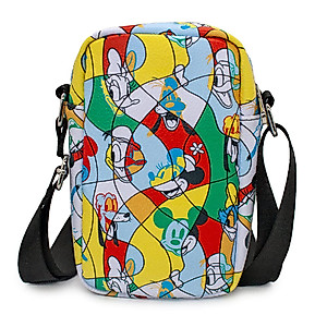 Disney Bag, Cross Body, Disney The Sensational Six Smiling Faces Collage, Multi Color, Vegan Leather