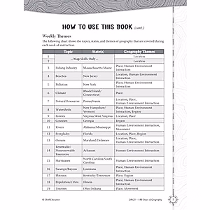180 Days™: Social Studies, Geography for 4th Grade Practice Workbook for Classroom and Home, Cool and Fun Practice Created by Teachers (180 Days of Practice)