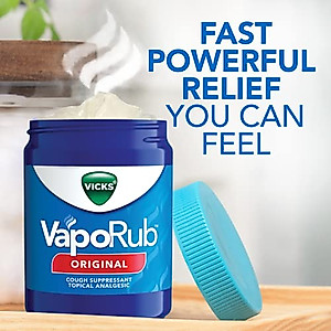 Vicks VapoRub Original (Pack of 3) & Vicks VapoRub Lavender Essential Oil, Chest Rub Ointment, Relief from Cough, Cold & Pains w/ Original Medicated Vicks Vapors, Topical Cough Suppressant, 1.76 OZ