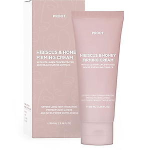 Hibiscus and Honey Firming Cream | Concentrated Complex | Lightweight Neck Firming Cream for Sensitive and All Skin Type | Formulated with Collagen Centella Asiatica, and Other Natural Ingredients |