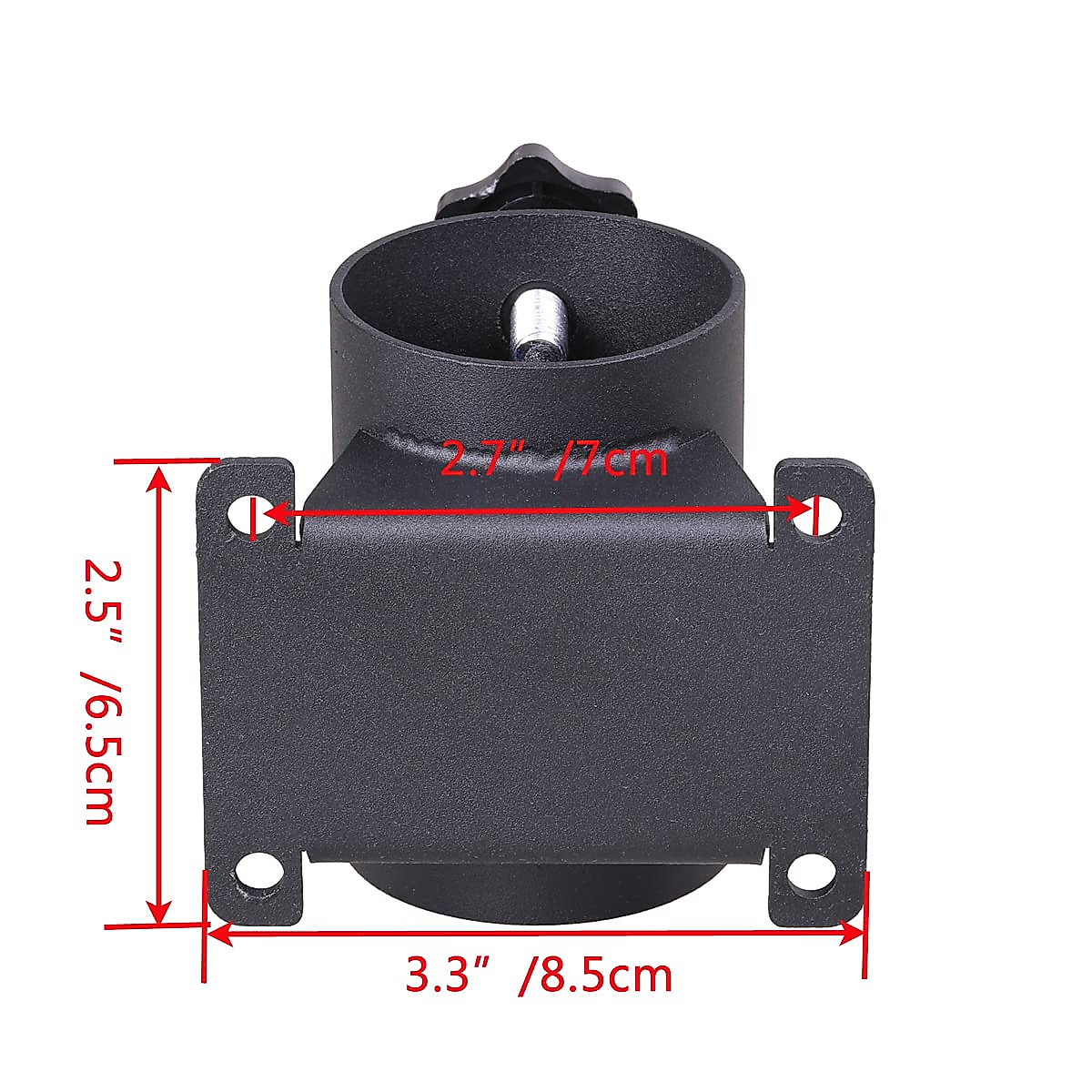 VANROUG Heavy Duty Patio Umbrella Holder,Patio Umbrella Stand Umbrella Clamp Mount Bracket for Deck Railing, Mount to Deck, Fences ,Balcony or Outdoor Courtyard etc... (2)