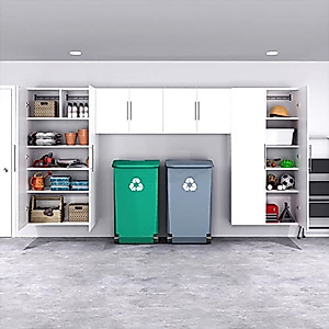 Prepac HangUps Upper Storage Cabinet - Elegant and Spacious Wall Cabinets to Maximize Your Storage, 36" Size, Classic White Finish