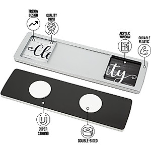 Dishwasher Magnet Clean Dirty Sign, Strong Clean and Dirty Magnet for Dishwasher, Universal Dirty or Clean Dishwasher Magnet Indicator, Clean/Dirty Farmhouse Dark Wood Dish Wash Sign Magnet