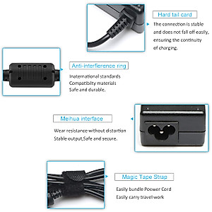 45W 19.5V 2.31A Laptop AC Adapter Charger for HP Pavilion 11 13 15 X360 M3 elitebook Folio 1040 G1 G2 G3 touchsmart 11 13 15 15-f009wm 15-f024wm Spectre ultrabook 13 Stream 13 11 14 with Power Cord