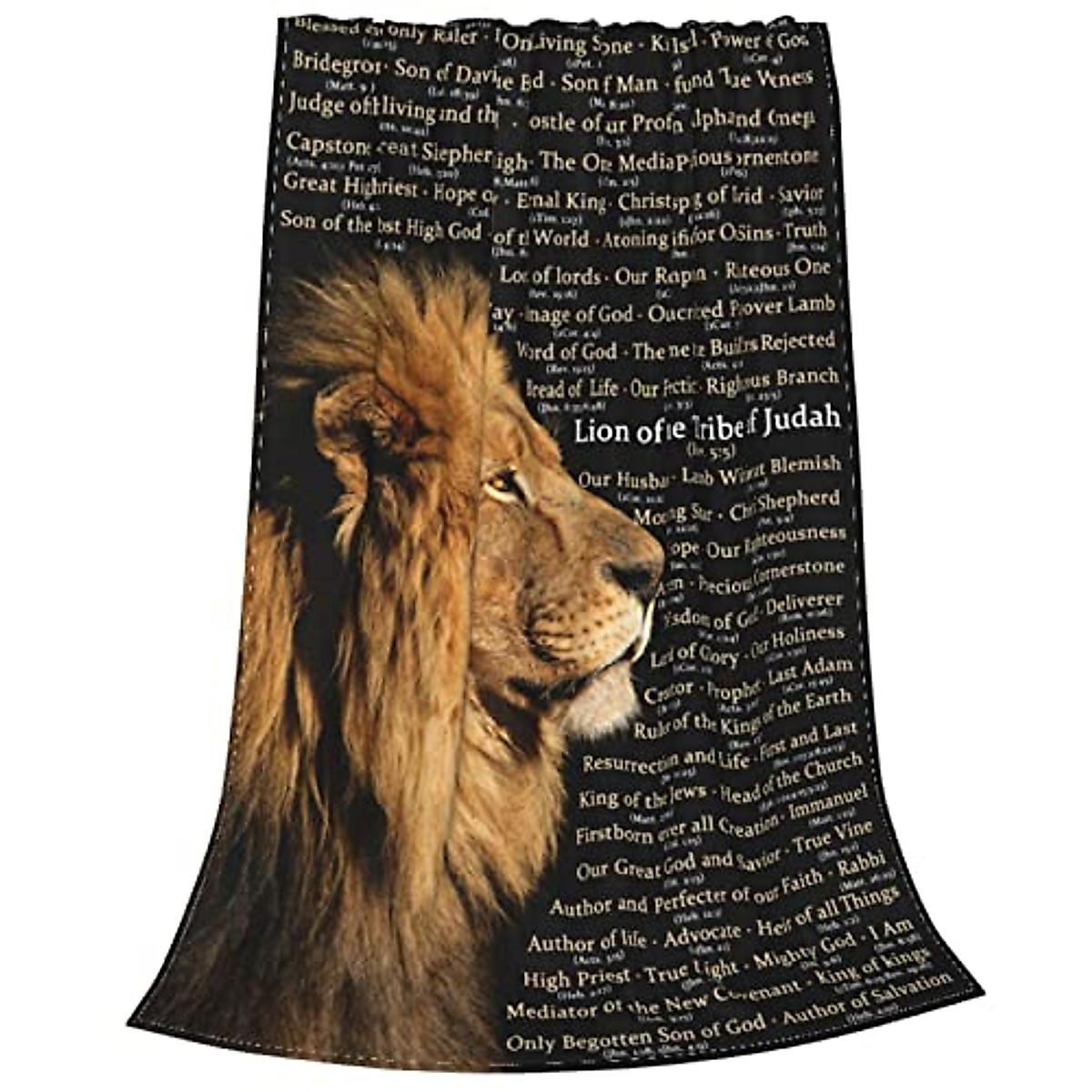 Christian Gifts Bible Verse Throw Blanket Religious Gifts for Women Men Soft Lightweight Flannel Blanket for Use in Bed, Sofa, Living Room and Travel 50"x40"