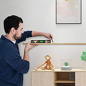 PREXISO Digital Level, 11.5'', Angle Slope with LCD Display, 360° Electronic Bubble Inclinometer, Vertical & Horizontal Spirit Bubble for Construction Carpenter Craftsman Renovation Home Professional