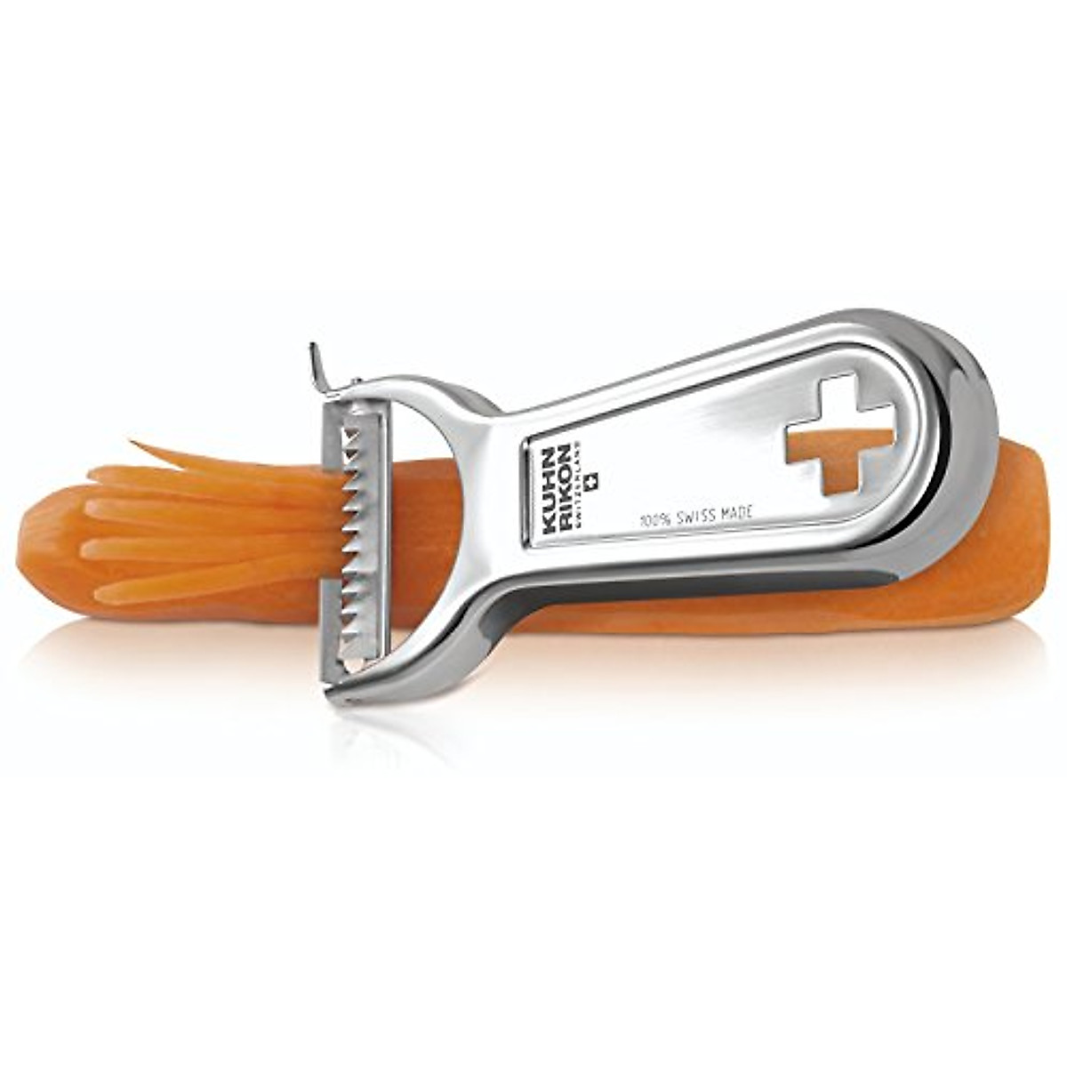 Kuhn Rikon "Swiss Metallic" Julienne Cross Peeler, Silver