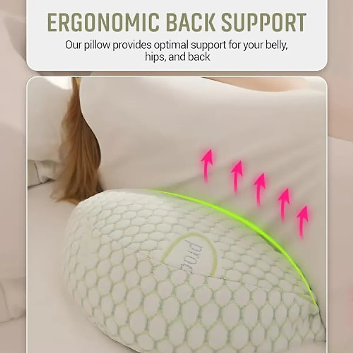 Smoochie Pregnancy Wedge Pillows for Side Sleeping, Prenatal Pillow and Pregnancy Belly Pillow, Pregnancy Leg Pillow, Best Maternity Pillows and Pregnancy Pillow Back Support (Green, Small)