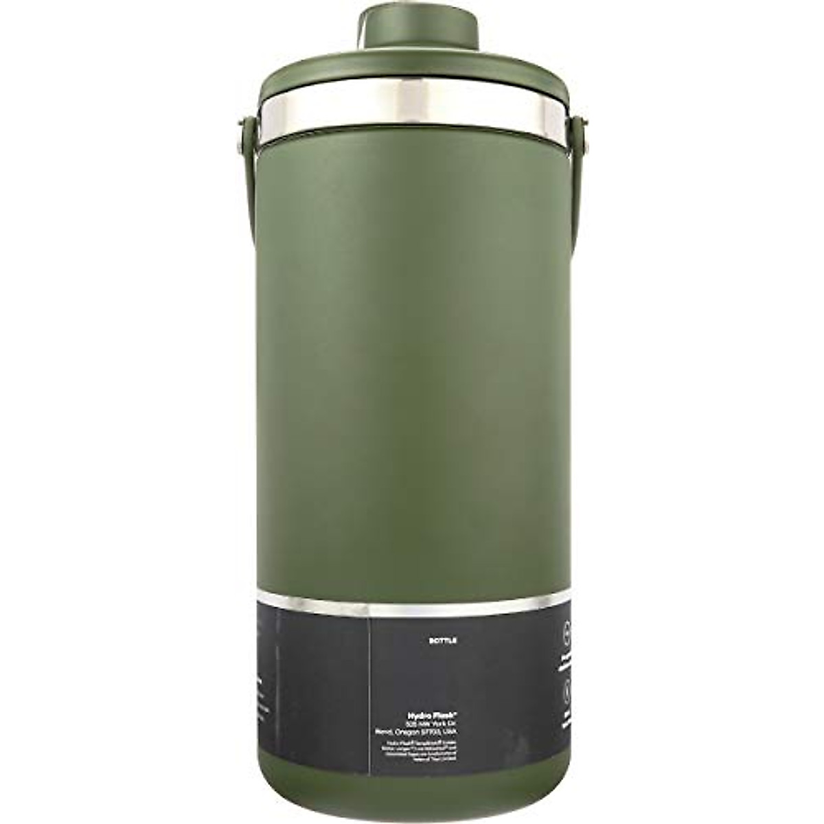 Hydro Flask 128 oz. Oasis Water Jug - Stainless Steel, Reusable, Vacuum Insulated - Leak Proof Cap, Olive