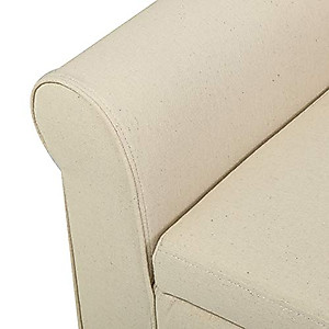 Christopher Knight Home Danbury Armed Fabric Storage Bench, Beige