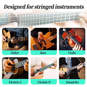 Guitar Tuner Clip on Ukulele Violin Tuner - Chromatic Tuner for Bass Electric Acoustic Guitar Tuner