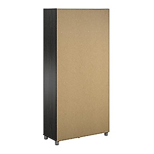 SystemBuild Evolution 36" Utility Storage Cabinet, Black Oak