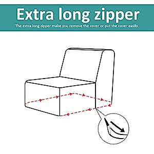 Inflatable Patio Outdoor Furniture Sectional Sofa All-Weather Washable Armless Patio Chair for Balcony, Backyard, Garden (Yellow)