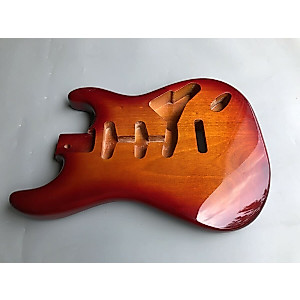 New Guitar Body Mahogany SSS Pickup Glossy Painting DIY Guitar ST Style Bolt on
