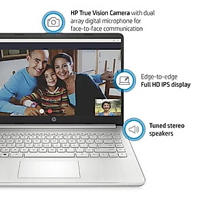 HP 14 Business Laptop Computer, 14" FHD IPS Display, AMD Ryzen 3 3250U, Windows 11 Home, 8GB RAM, 256GB SSD, AMD Radeon Graphics, WiFi 5, HDMI, Type-C, SD Media Card Reader, Long Battery Life, PCS