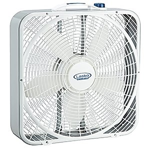 Lasko 20″ Weather-Shield Performance Box Fan-Features Innovative Wind Ring System for Up to 30% More Air, 20 Inch, 3720
