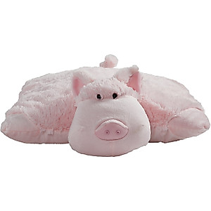 Pillow Pets Originals, Wiggly Pig, 18" Stuffed Animal Plush Toy , White