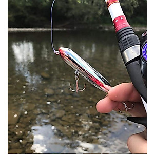 Heddon Zara Spook Topwater Fishing Lure - Legendary Walk-The-Dog Lure, G-Finish Shad, Zara Puppy (1/4 oz), 3-Inch