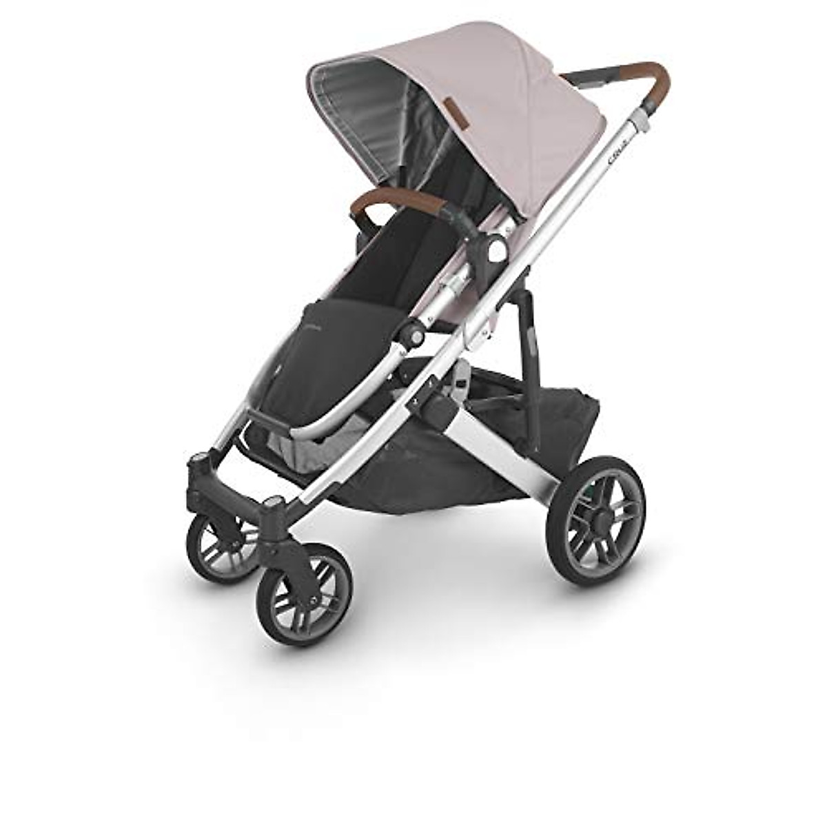 UPPAbaby Cruz V2 Stroller - Alice (Dusty Pink/Silver/Saddle Leather) + Mesa Infant Car Seat - Jake (Black)