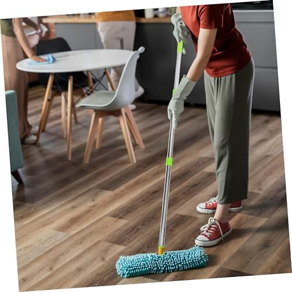 Didiseaon 3 Sets Mop Stick Mop or Broom Handle Rod Commercial Pole Handle Holder Broom Replace Handle Palo Dust Mop Replacement Mop Handles for Floor Cleaning Refills para Stainless Steel