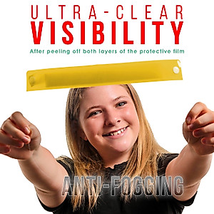 TCP Global Salon World Safety Kids Face Shields (Pack of 10) - 5 Colors, 2 of Each - Clear Protective Children's Full Face Shields to Protect Eyes, Nose, Mouth - Anti-Fog PET Plastic, Elastic Headband