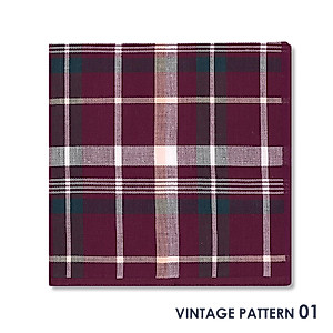 Selected Hanky 100% Cotton Men's Handkerchief 6 Piece Gift Set