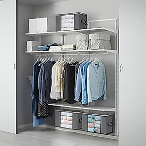 MecTo 3 Pack Clothes Storage Bag Large Capacity Under Bed Storage Organizer with Reinforced Handle Foldable Thick Fabric Storage Containers for Comforters, Blankets, Bedding (90L, Grey)