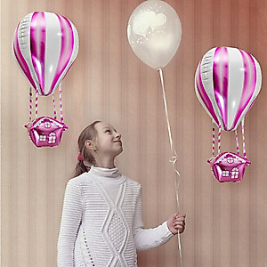 Zerodeko 10pcs Hot Air Balloon Helium Balloon Decorative Balloon Airplane Balloon Happy Birthday Decorations for Boys Helium Foil Balloons Metal Baby Aluminum Film Birthday Party Supplies