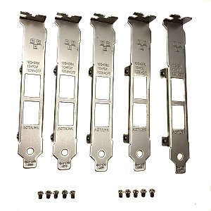 spartshome 5pcs Generic Full Height Brackets with Screws Replacement for Intel X540-T2 X550-T2 Network Card