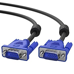 Weduda VGA to VGA Video Cable 6 feet/1.8m, 15 pin 1080P Full HD Male to Male Monitor Cable for Computer PC Laptops TV Projectors to Monitor Screen Projector with VGA Plug Port