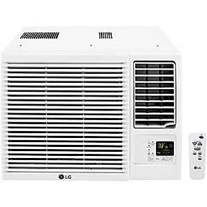 LG 23,000 BTU Window Air Conditioner with Supplemental Heat, Cools 1,440 Sq.Ft. (36' x 40' Room Size), Electronic Controls with Remote, 2 Cooling, Heating & Fan Speeds, Slide In-Out Chassis, 230/208V