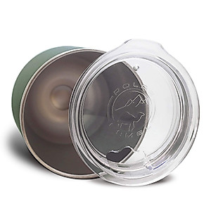 LaserGram Double Wall Stainless Steel Wine Glass Tumbler, Keep Calm and Play Tennis, Personalized Engraving Included (Green)