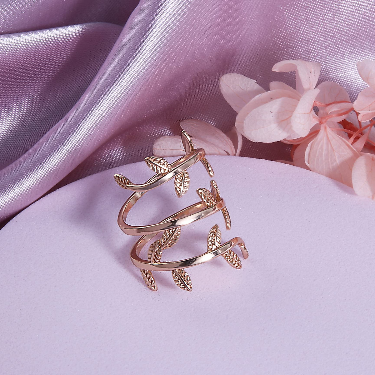 Helen de Lete Flower Vine S925 Sterling Silver Adjustable Ring